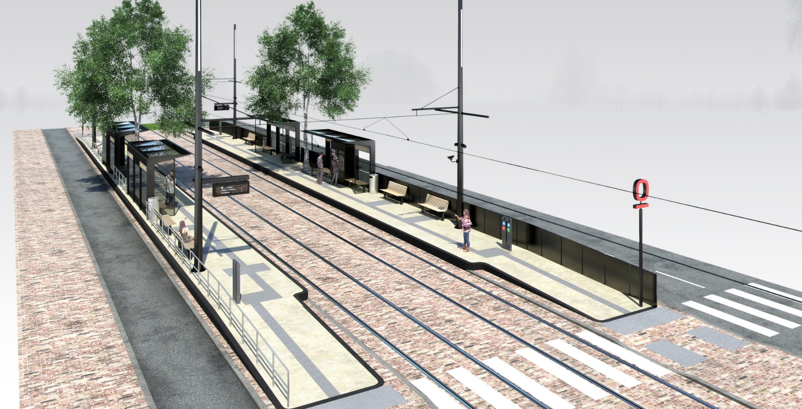 FIRST LINE OF THE ODENSE TRAMWAY (DENMARK)